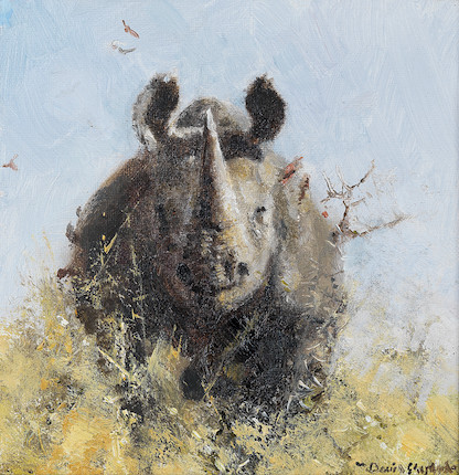 Bonhams : David Shepherd C.B.E. (British, 1931-2017) Rhino
