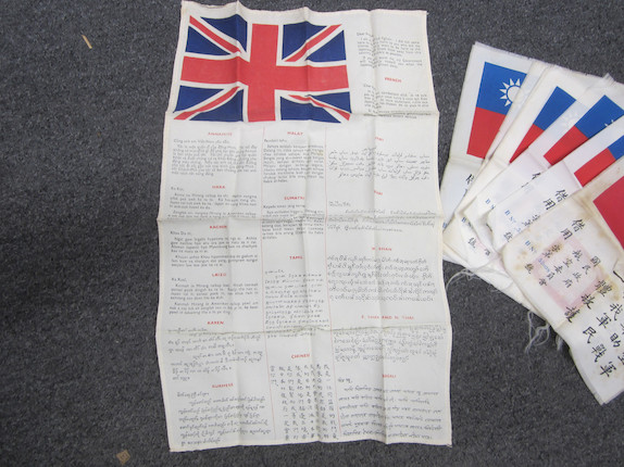 Bonhams : Royal Air Force WW2 Blood Chits (10),