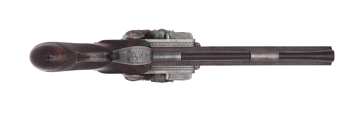 Bonhams : A Very Rare Cased Pair Of 22-Bore Flintlock Single-Trigger ...