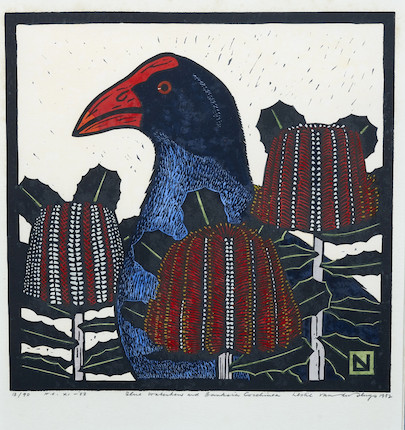 Bonhams : Leslie van der Sluys (1939-2010) A suite of 22 linocuts, variable