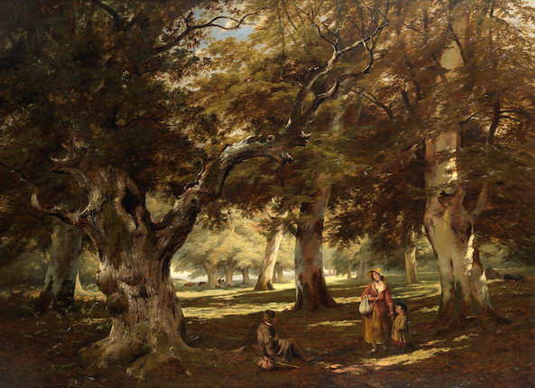 Bonhams : Edward John Cobbett (British, 1815-1899) Windsor Park near ...