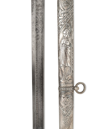 Bonhams : SWORD OF HONOUR - JOHN CHARD V.C. R.E. The cased silver ...