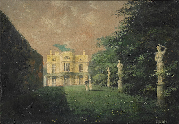 Bonhams : Felix Kelly (British, 1914-1994) A white house painted from ...