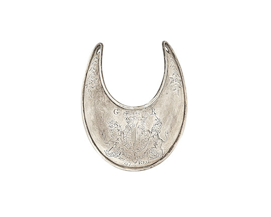 Bonhams : A Rare George III Silver Gorget Of An Officer In The 97th ...