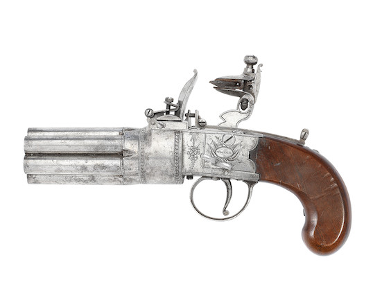 Bonhams : An Exceptional 88-Bore Flintlock Seven-Barrel Box-Lock ...