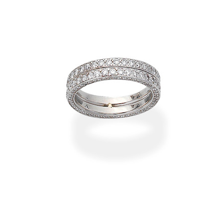 Bonhams : BOODLES DOUBLE DIAMOND ETERNITY RING