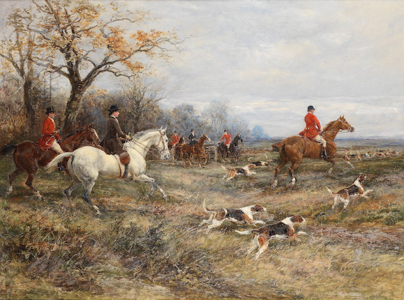 Bonhams : Heywood Hardy (British, 1843-1933) In full cry