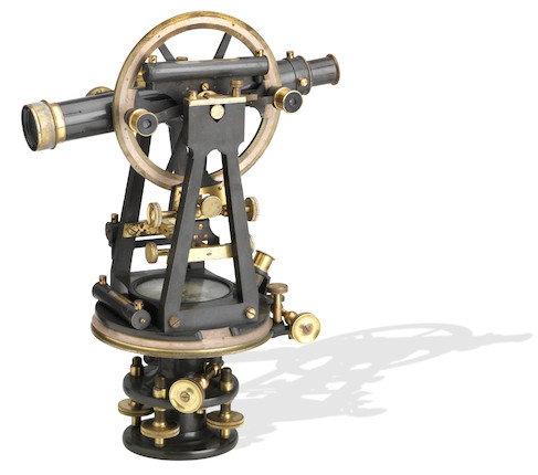 Bonhams : A large late 19th century theodolite made by John Davis & Son