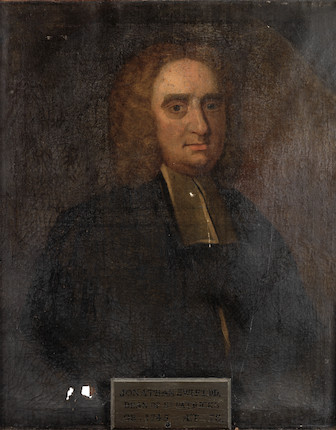 Bonhams : Anglo-Irish School, 18th century Portrait of Jonathan Swift, Dean of St Patrick's ...