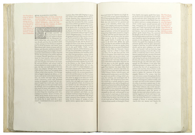 Bonhams : ASHENDENE PRESS CERVANTES SAAVEDRA (MIGUEL DE) The First ...