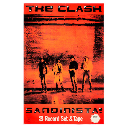 Bonhams : The Clash A promotional poster for Sandinista, 1980,