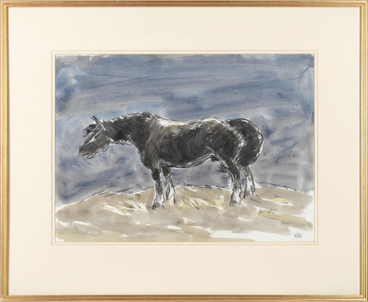 Bonhams : Sir Kyffin Williams R.A. (British, 1918-2006) Stallion (with ...