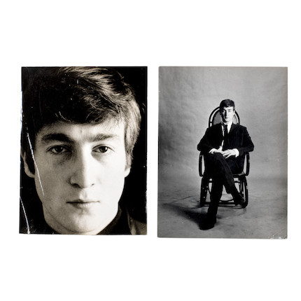 Bonhams : The Beatles/George Harrison A large Beatles fan club card by ...
