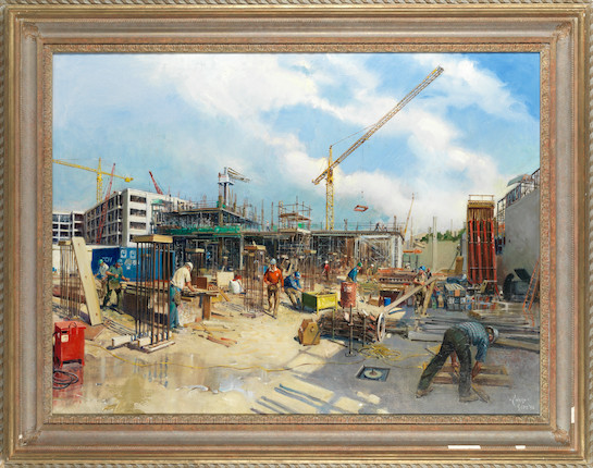 Bonhams : Terence Cuneo (British, 1907-1996) Construction Site