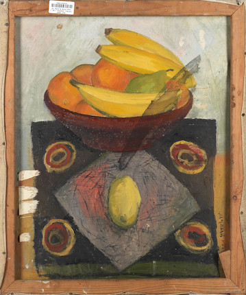 Bonhams : Leonard McComb R.A. (British, 1930-2018) Room with Paintings ...