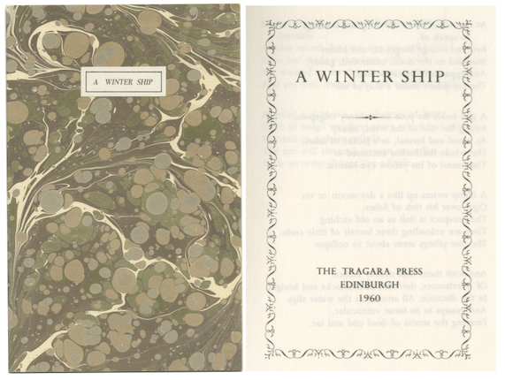 Bonhams : PLATH (SYLVIA) A Winter Ship, FIRST EDITION, ONE OF ...
