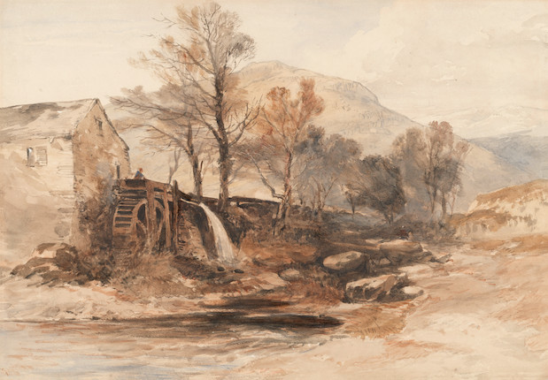 Bonhams : William James Muller (1812 - 1845), A watermill in North Wales