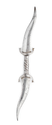 Bonhams : South Indian steel double-bladed weapon (Haladie) India, 19th ...