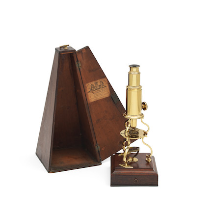 Bonhams : A William Harris Culpeper-type Compound Monocular Microscope ...