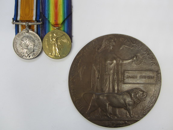 Bonhams Pair To Sapper Jstephen Royal Engineers