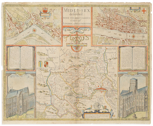 Bonhams : MIDDLESEX SPEED (JOHN) Midle-Sex Described with the Most ...