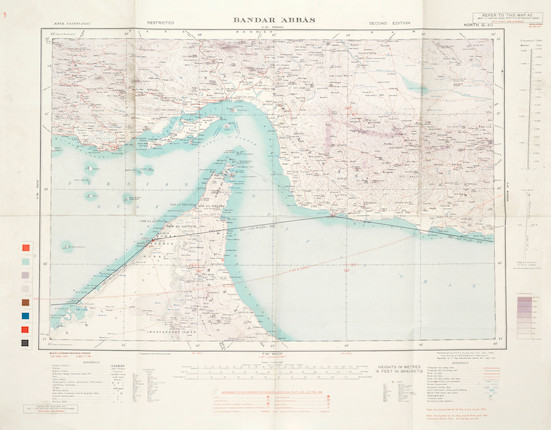Bonhams : PERSIAN GULF - WORLD WAR II MILITARY MAPS Hofuf; Bandar ...