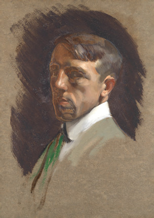 Bonhams : Ernest Board (British, 1877-1934) Portrait of a lady in a ...