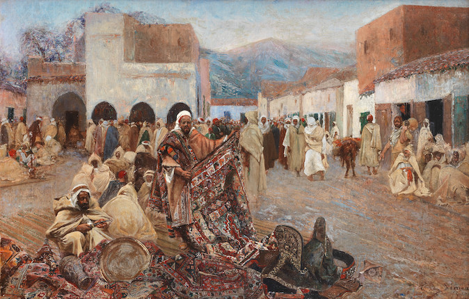 Bonhams : Paolo Antoine Simoni (Italian, 1882-1960) The carpet seller