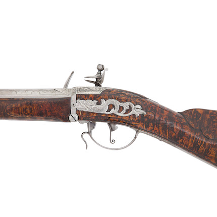Bonhams : A Rare Bohemian 20-Bore Flintlock Break-Action Breech-Loading ...