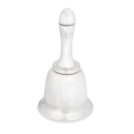 Bonhams : A silver-plated 'bell' cocktail shaker Asprey, circa 1930,