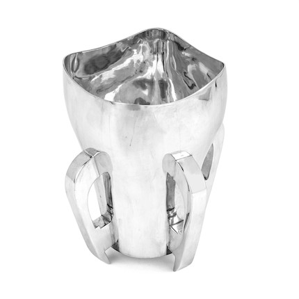 Bonhams : An Edwardian Irish silver mether 'mead' cup / wine cooler ...