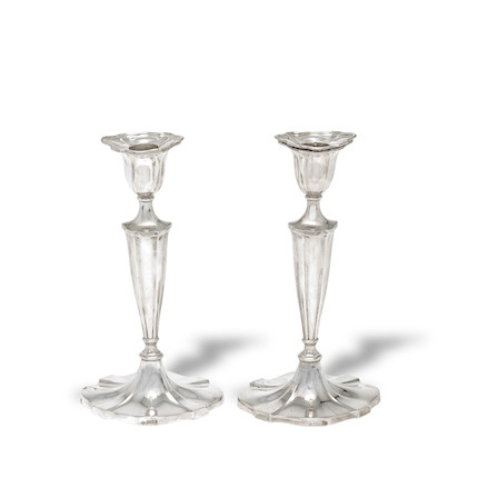 Bonhams : A pair of silver candlesticks William Hutton & Sons Ltd ...