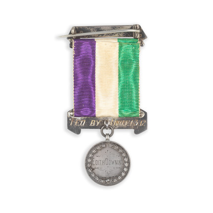 Bonhams : DOWNING (EDITH) Hunger-strike medal awarded by the WSPU to ...