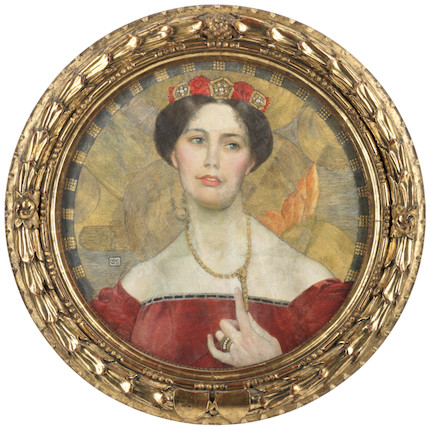 Bonhams : Marianne Stokes (Austrian, 1855-1927) Portrait of Lady ...
