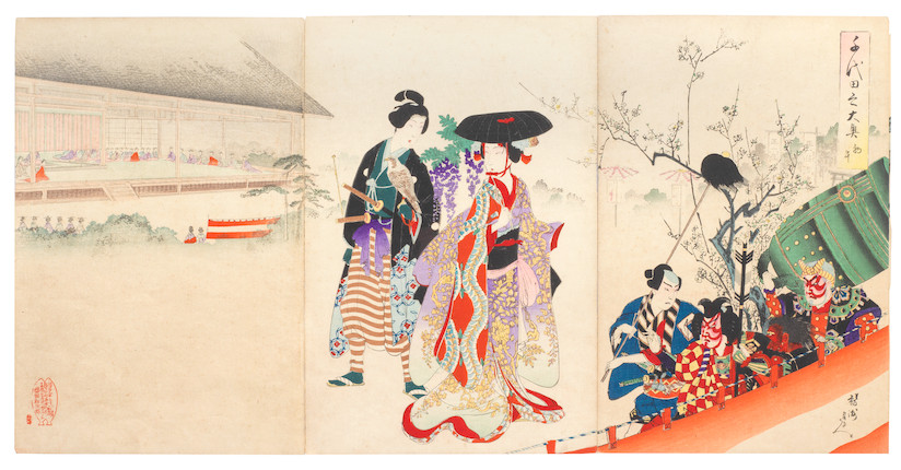 Bonhams : YOSHU CHIKANOBU (1838-1912) Meiji era (1868-1912), 1894-1896 (27)
