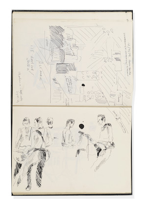 Bonhams : Ray Lowry (British, 1944-2008) A Sketchbook Containing ...