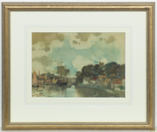 Bonhams : James Watterson Herald (British, 1859-1914) Arrival at port ...