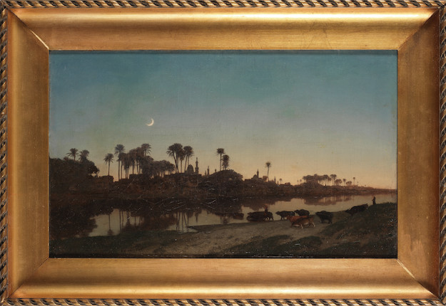 Bonhams : Prosper Georges Antoine Marilhat (French, 1811-1847) Evening