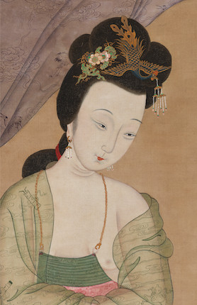 Bonhams Cornette de Saint Cyr : PEINTURE ÉROTIQUE Fin de la dynastie Qing (1820-1911)