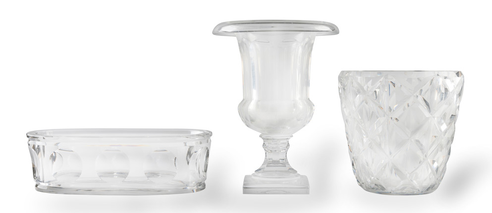Bonhams A Collection Of Baccarat Glass 20th Century All With Acid