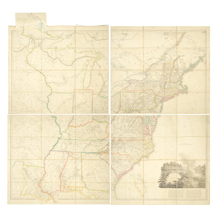 Bonhams : ARROWSMITH (AARON) A Map of the United States of America ...