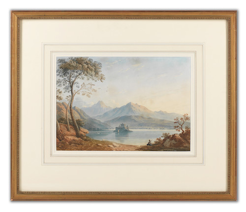 Bonhams : John Varley OWS (British, 1778-1842) Loch landscape with ...