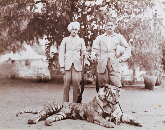 Bonhams : SHIKAR AND HUNTING A collection of 12 views of Shikar groups ...