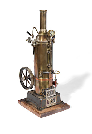 Bonhams : A GEORGES CARETTE MODEL VERTICAL STEAM PLANT, GERMAN, EARLY ...