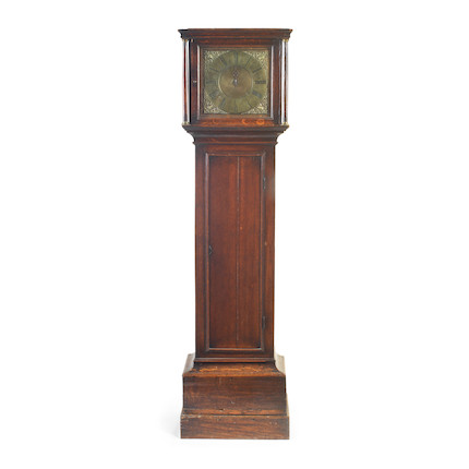 Bonhams : An early 18th century oak thirty hour longcase clock Circa ...