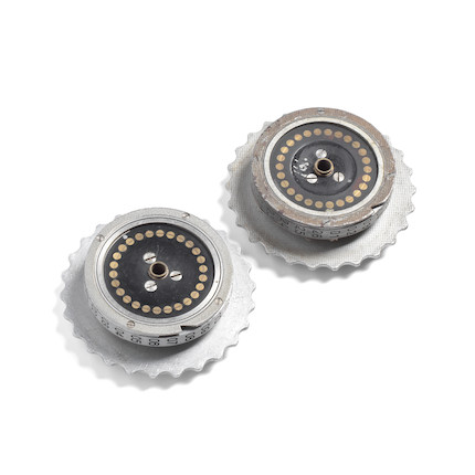 Bonhams : AN ENIGMA ROTOR BOX WITH TWO ROTORS, GERMAN, DATED 1936,