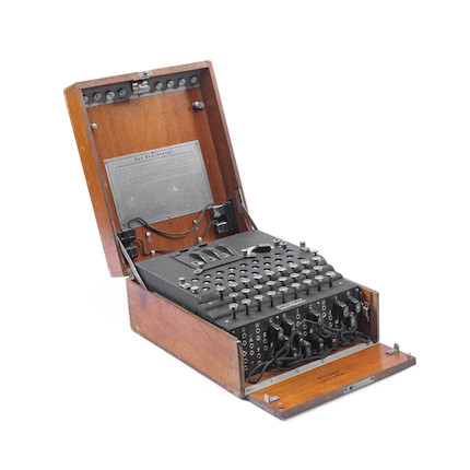 Bonhams : A RARE HEIMSOETH UND RINKE 3-ROTOR ENIGMA CIPHER MACHINE ...