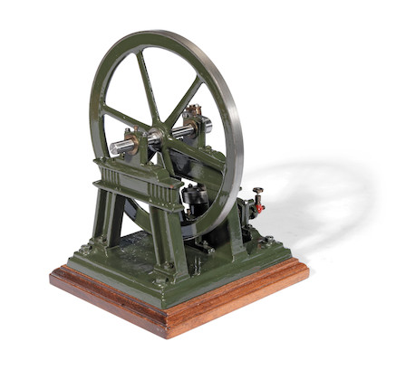 Bonhams : A MODEL OF A PENDULOUS OSCILLATING STEAM ENGINE, ENGLISH ...