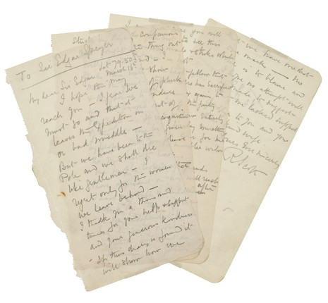 Bonhams : SCOTT (ROBERT FALCON) The highly important farewell autograph ...