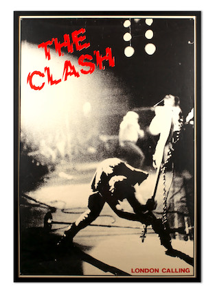 Bonhams : The Clash A Large Promotional Poster, 1980s,